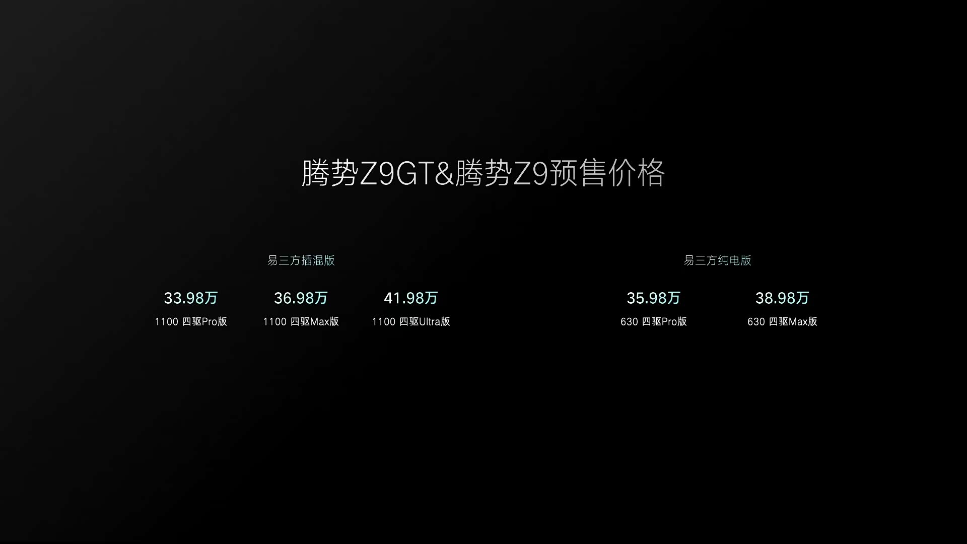 【文章】【预售33.98万元起 腾势Z9GT与腾势Z9开启预售】8月20日，腾势Z9/Z9GT正式开启预售，新车预售价33.98-41.98万元。腾势Z9/Z9GT定位中大型车，基于易三方技术 ...